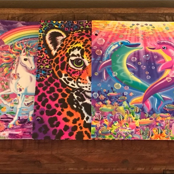 Lisa Frank | Office | Lisa Frank Folders 2pocket Set Of Three New ...